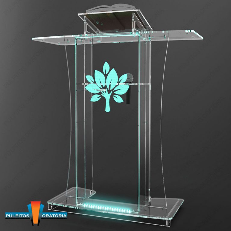 Púlpito de Acrílico Cristal PP20 – Púlpitos de Acrílico – Púlpitos ...